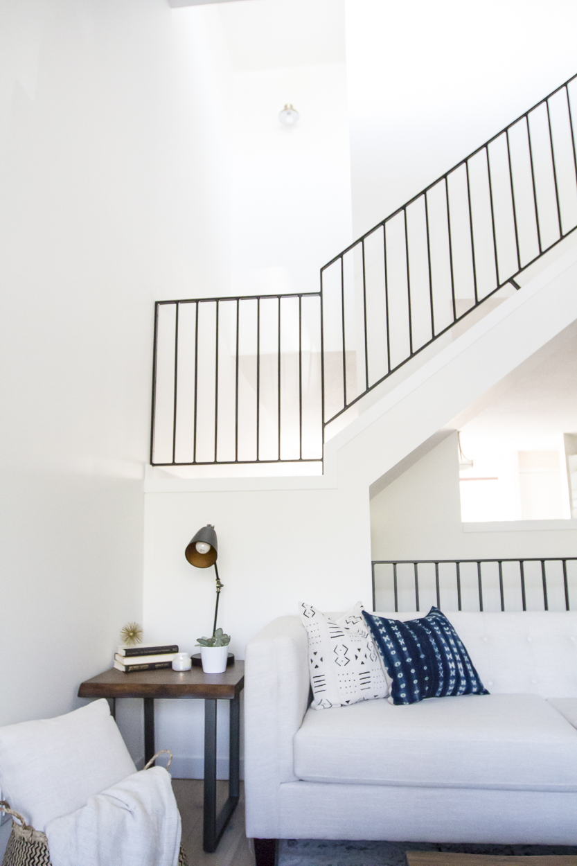 Modern Metal Railings + A Sleek Staircase Design - Kristina Lynne